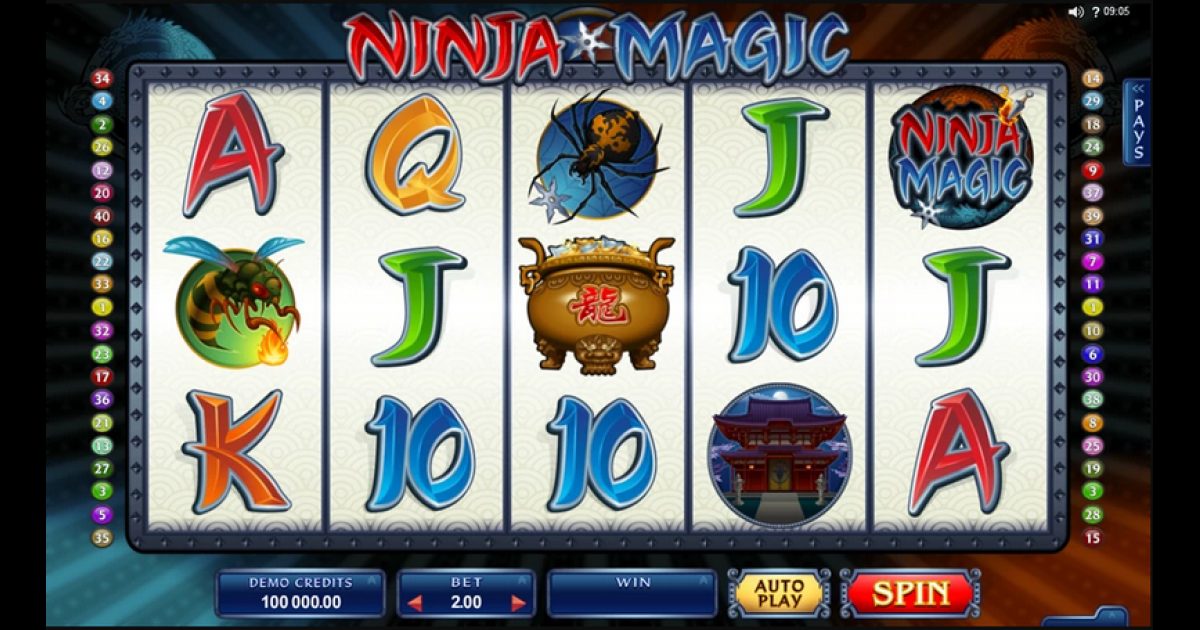 Ninja Magic spelautomat från Microgaming ⓻⓻⓻ Spela online!